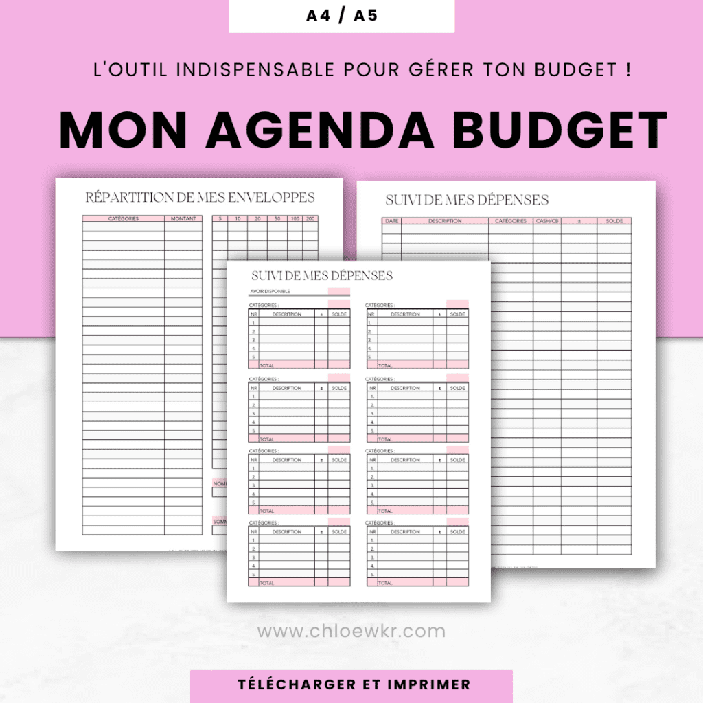 Budget Planner Imprimer Gratuit