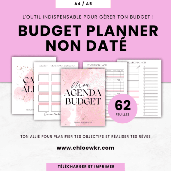 Comment faire un budget planner : 7 étapes - Chloé Wkr