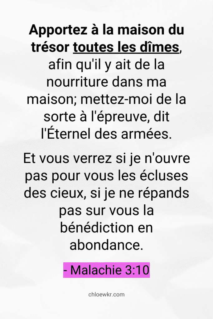 Comment apporter la dîme avec un budget serré